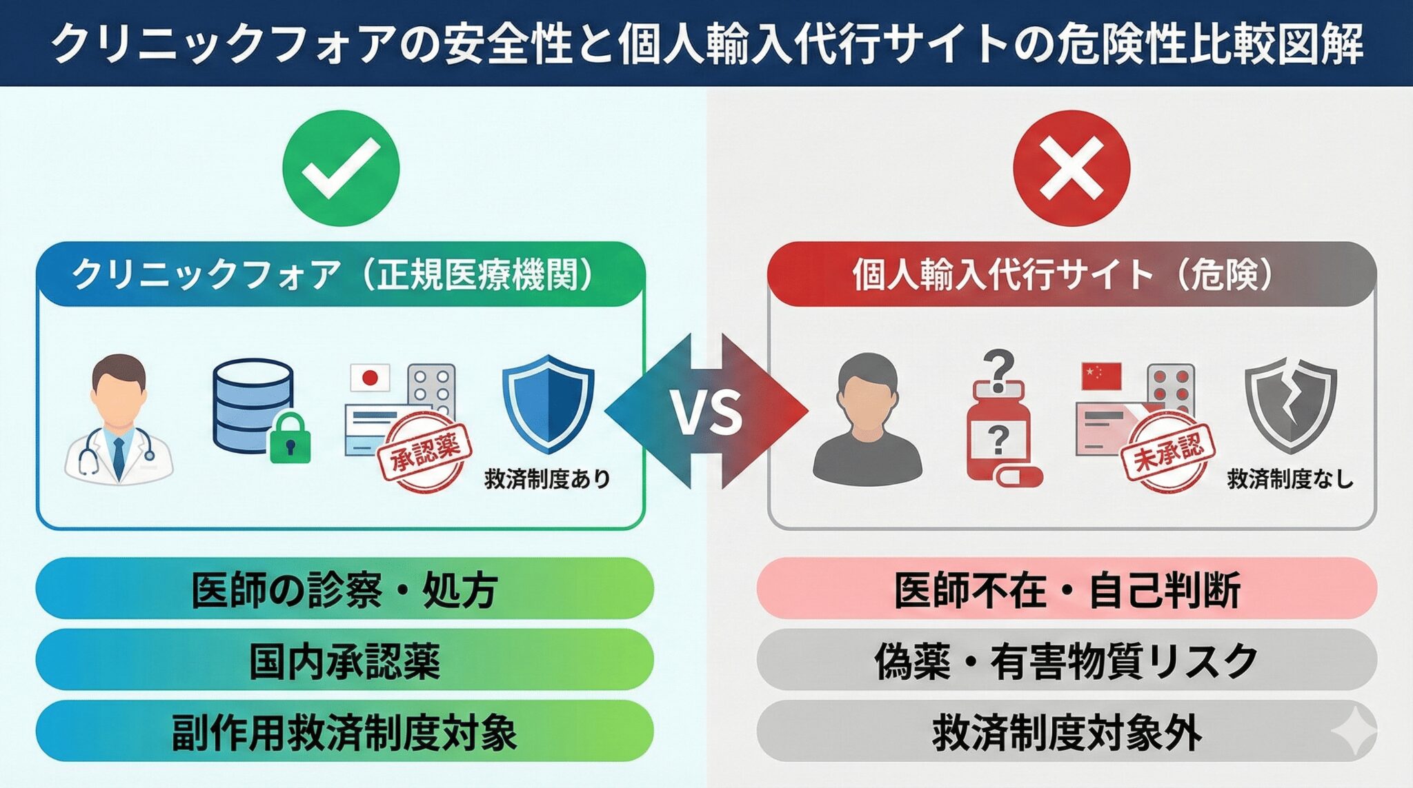 【医師監修】クリニックフォア（クリフォア）のピル処方は安全？口コミの評判とオンライン診療の注意点を徹底解説 | たけつな小児科